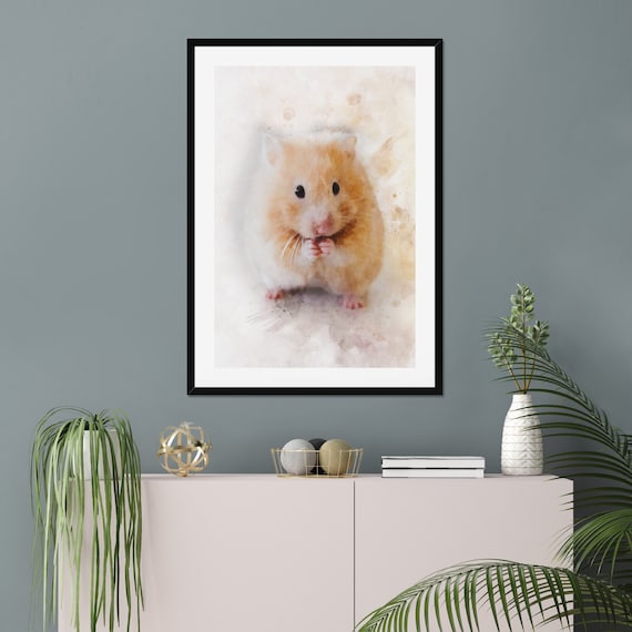Custom Hamster Portrait From Your Pet Photo Hamster - Etsy