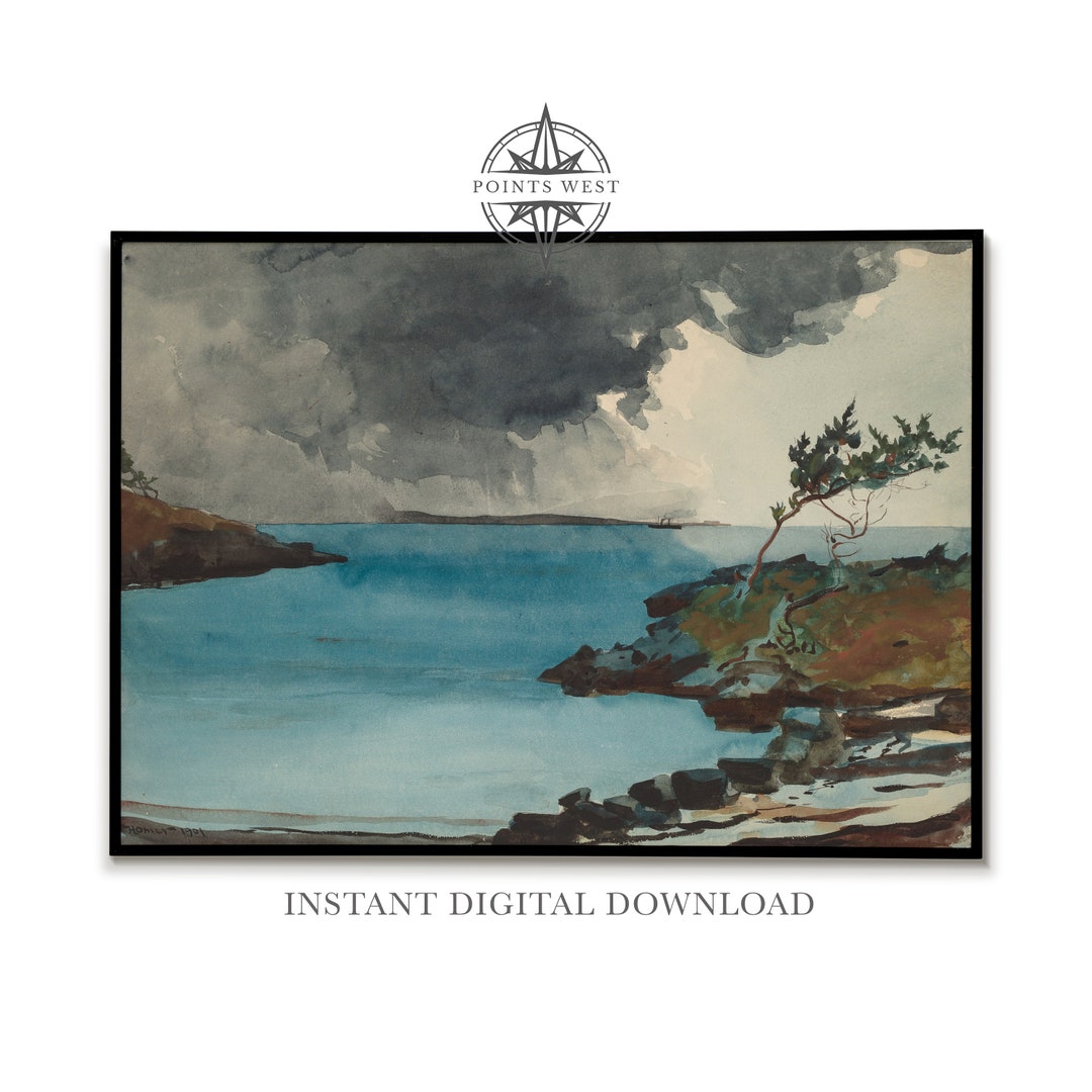 The Coming Storm Winslow Homer Digital Art Print - Etsy