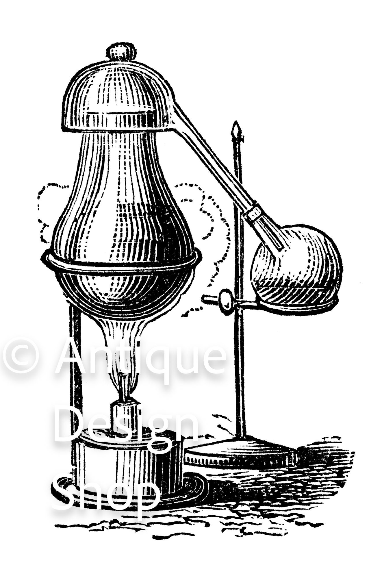 Alembic Engraving Digital Vector Drawing Science Theme - Etsy