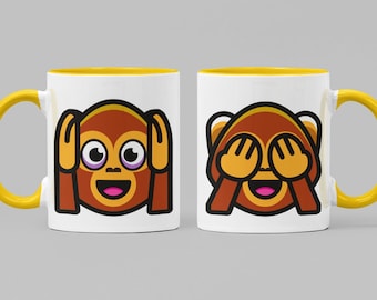 Monkey Coffee Cup | Etsy