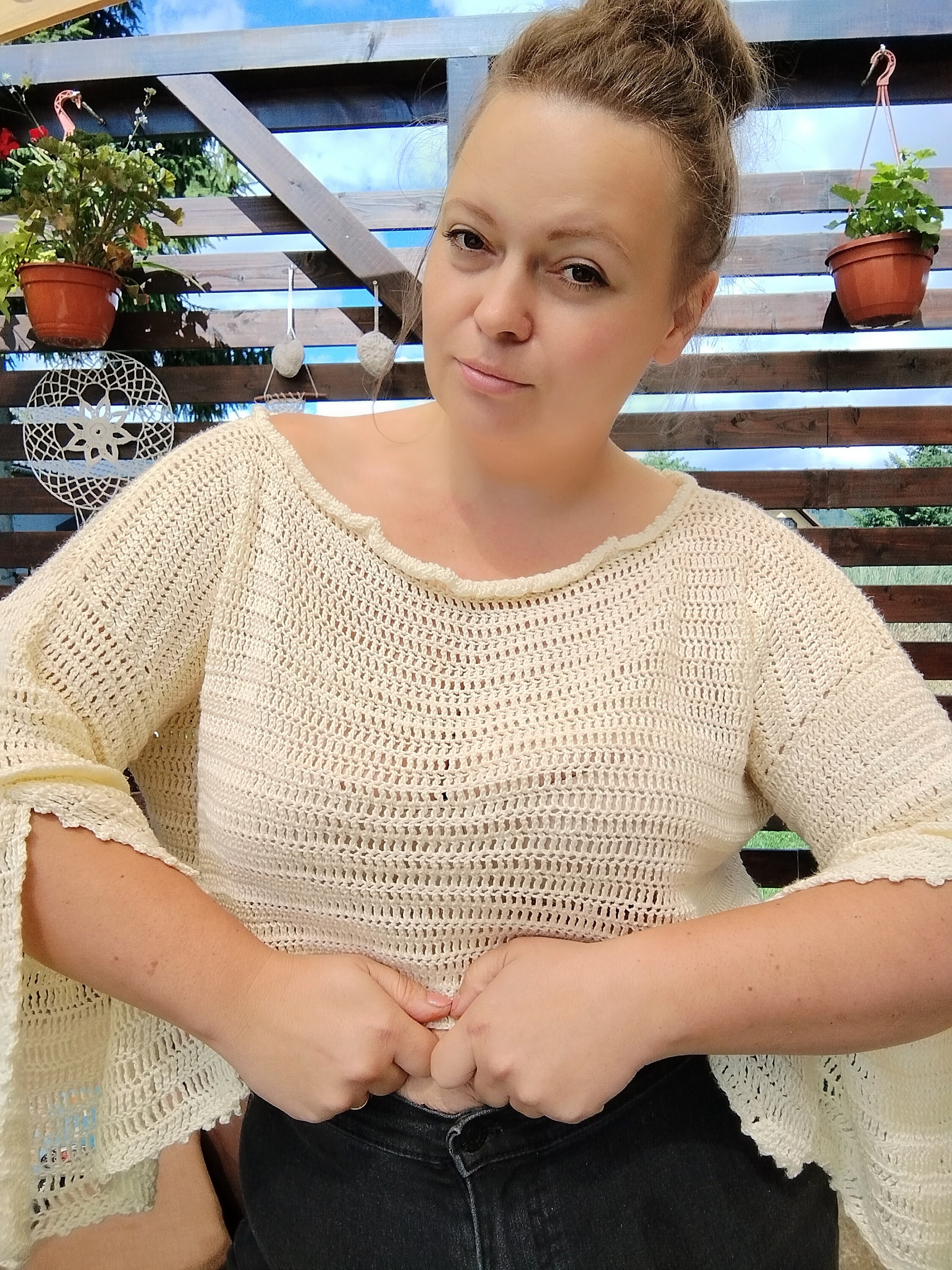 Crochet Top Pdf Pattern Bohobellsleevetop Crochet Pdf Pattern Digital