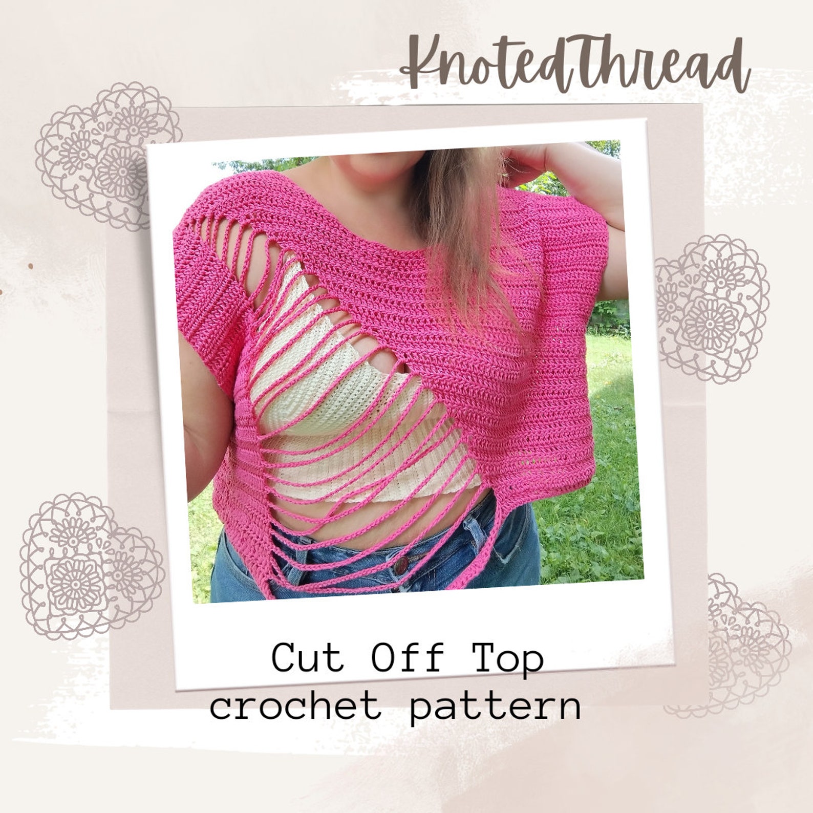 Zrób to Sam: Szydełkowy Top Z Wycięciami - Postarzany Wzór Boho W ...