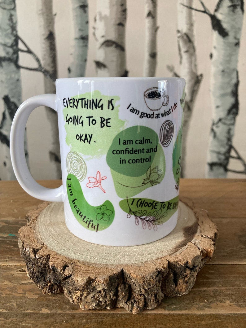 Self-love on A Mug: Inspirational Self-love Mug With Daily Affirmations ...