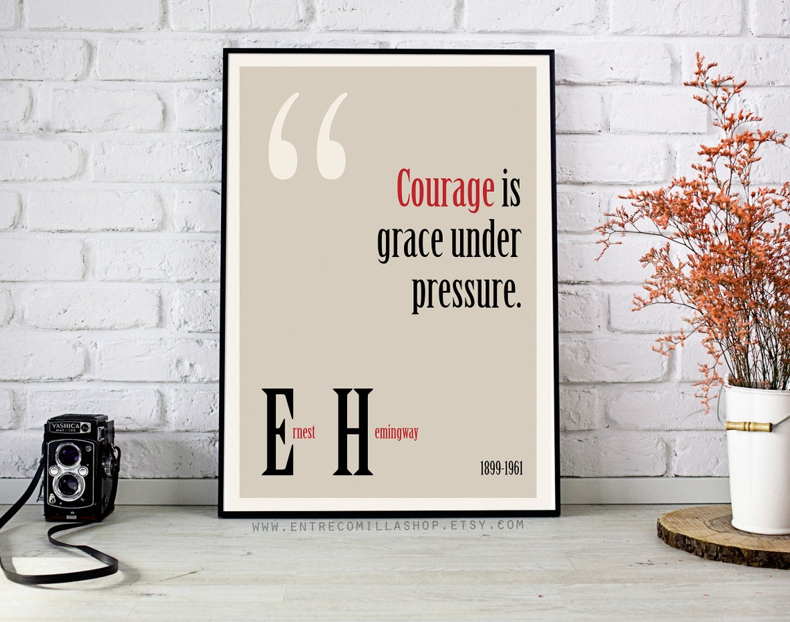 Ernest Hemingway Print Quotes Hemingway Phrases Print - Etsy