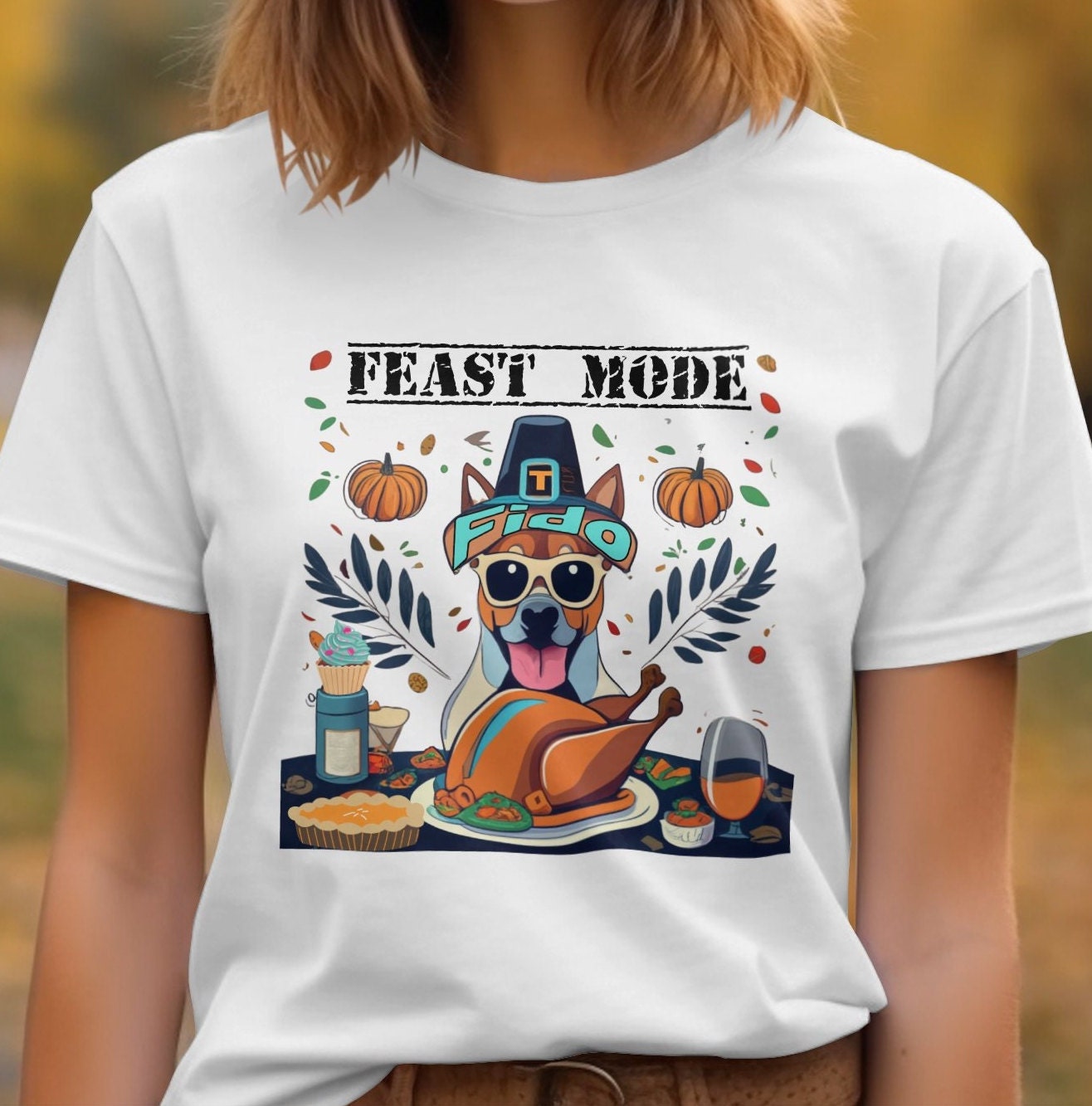Thanksgiving Pun Shirt Feast Mode T-shirt Sweatshirt Long - Etsy