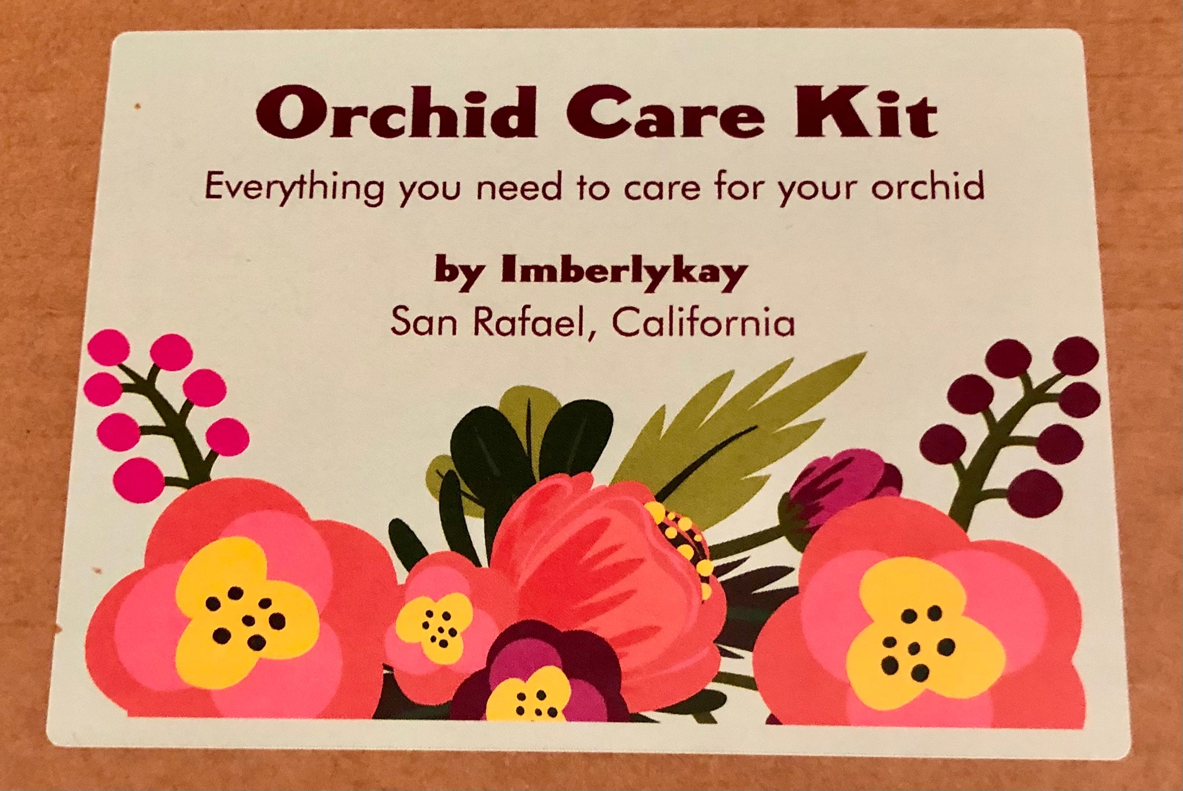 Orchid Care Kit: Fertilizer, Green Moss, and Misting Bottle - Gift for ...