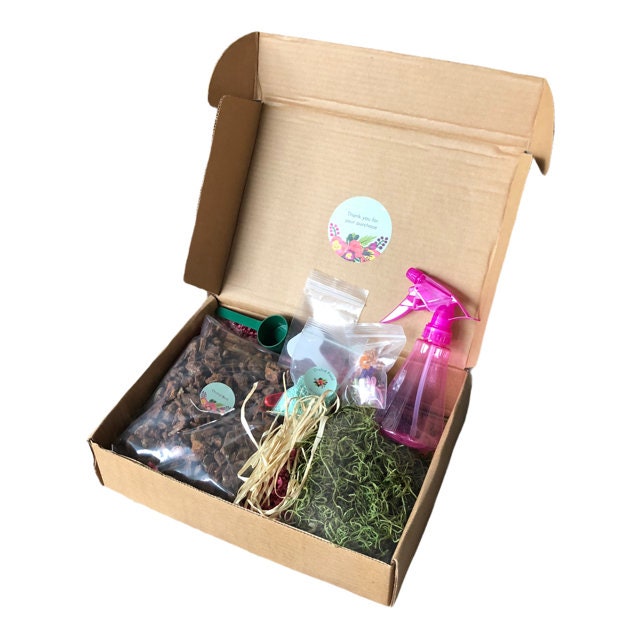 Orchid Care Kit: Instructions, Orchid Bark, Clips, Moss, Misting Bottle ...