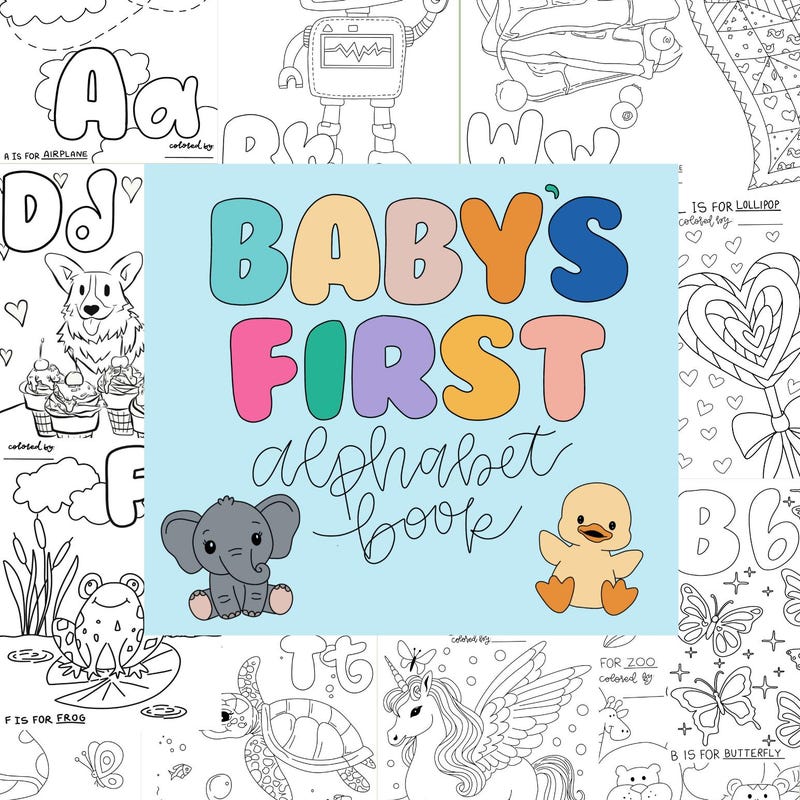 Baby Alphabet Book - Etsy