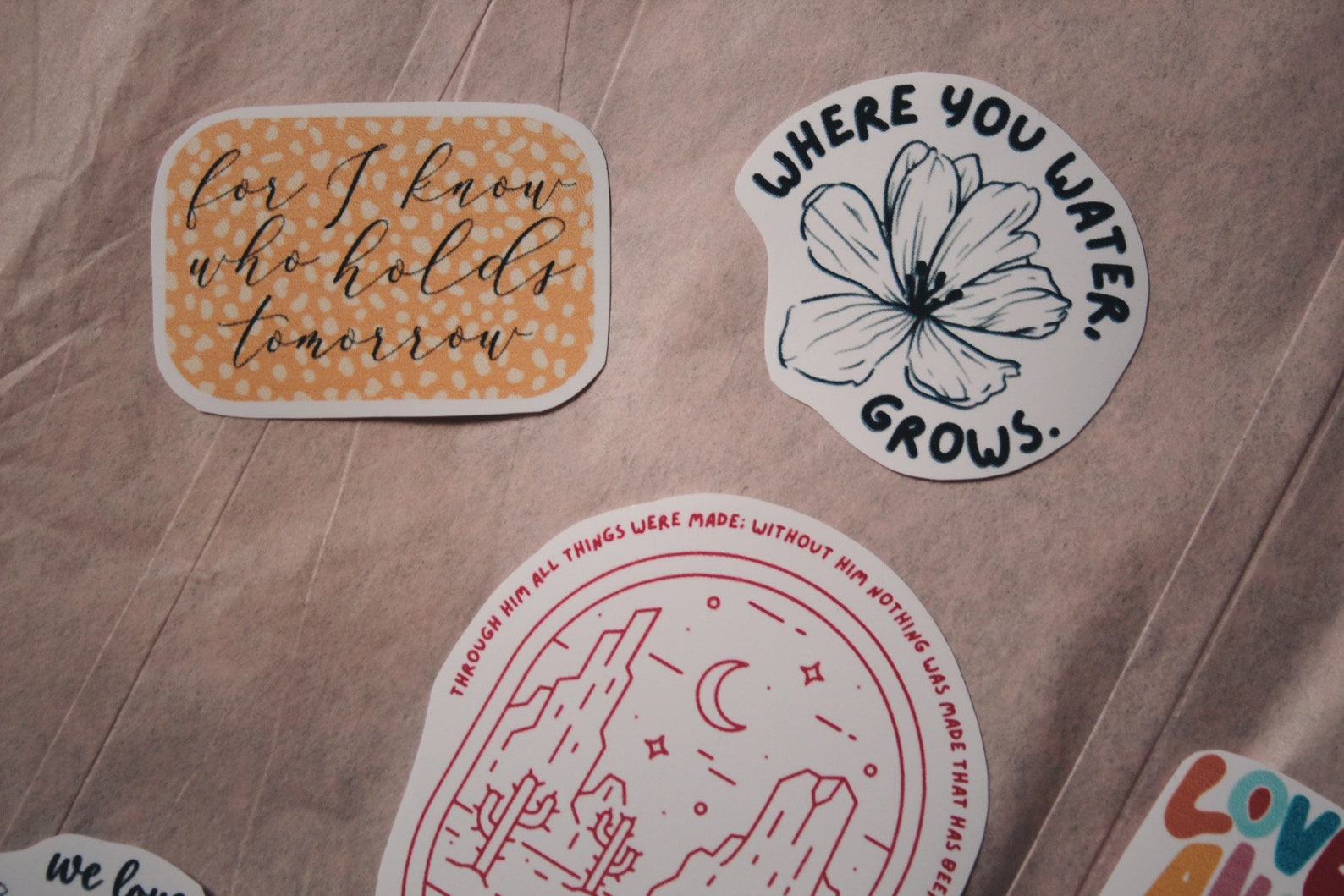 Colorful Aesthetic Christian Sticker Pack 17 Stickers | Etsy