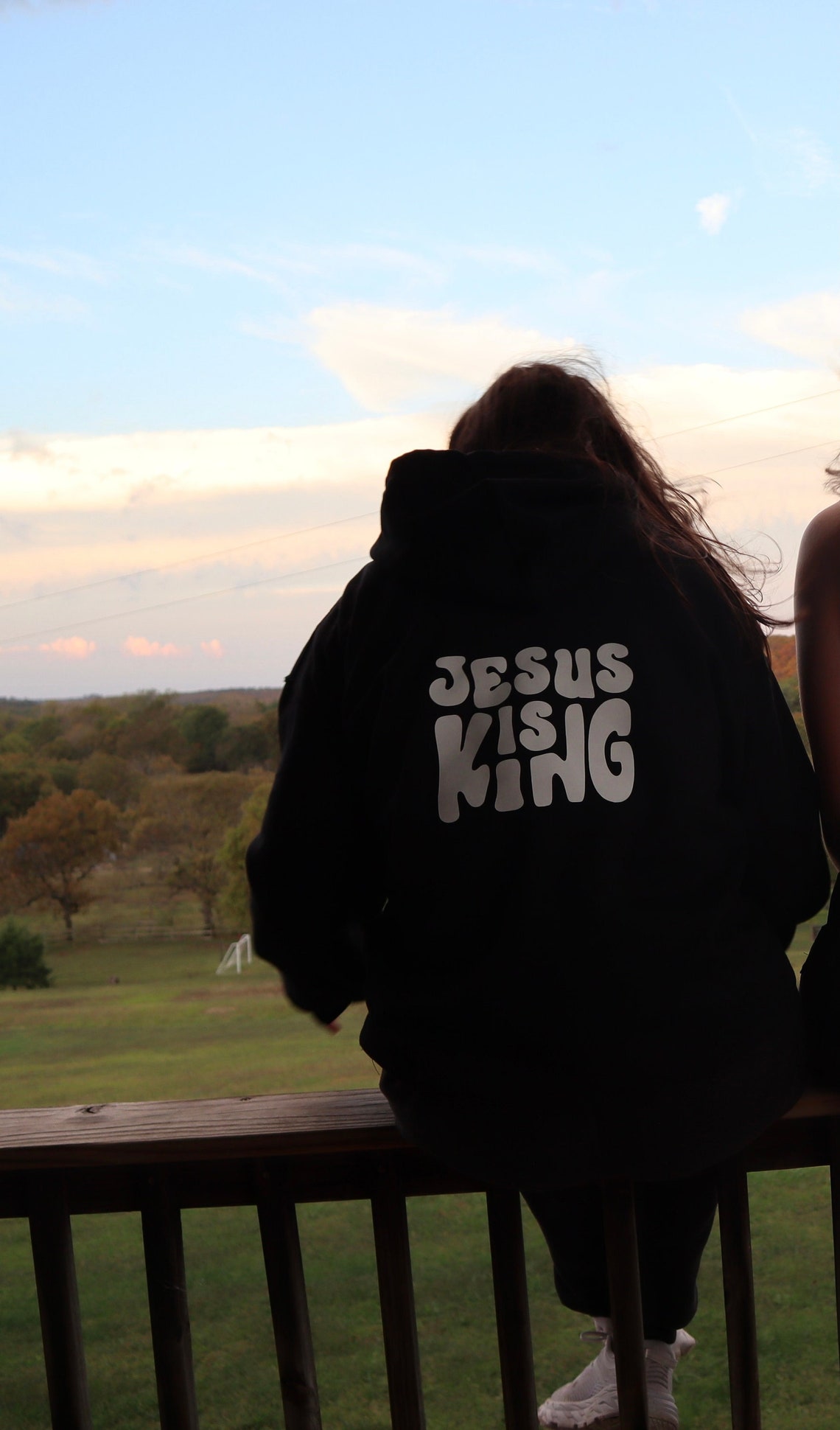 JESUS IS KING Crewneck or Hoodie Light Pink or Light Blue - Etsy