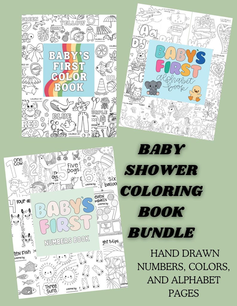 Baby’s First Learning Coloring Book | Colors, Numbers & Alphabet ...