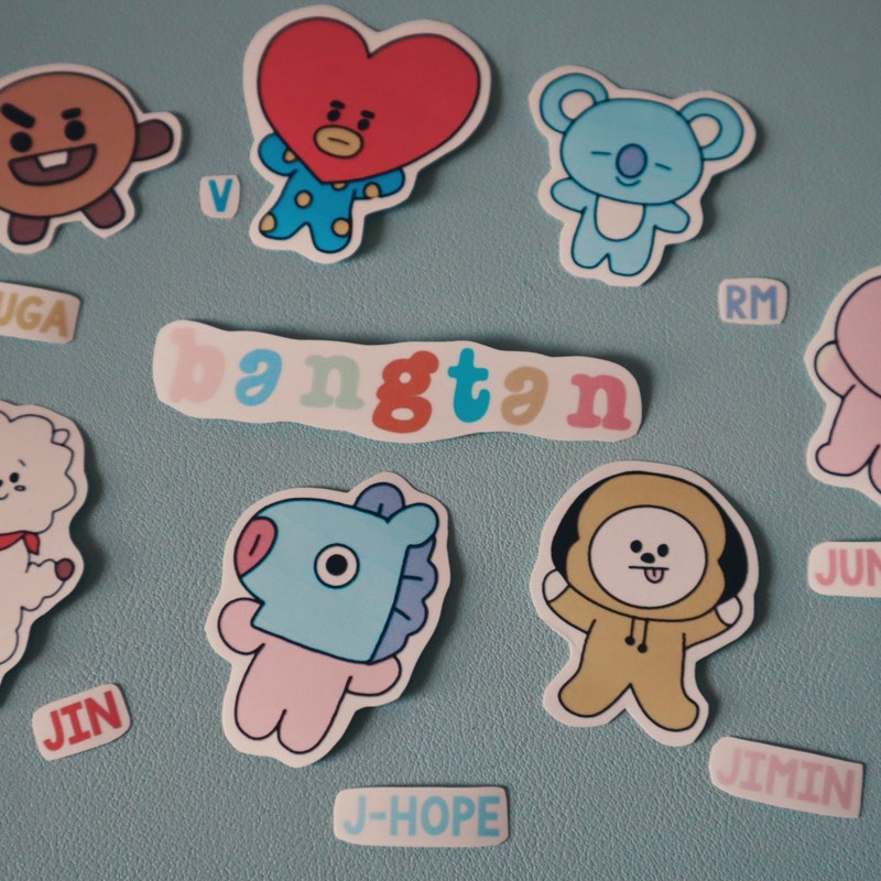 Bt21 Stickers - Etsy
