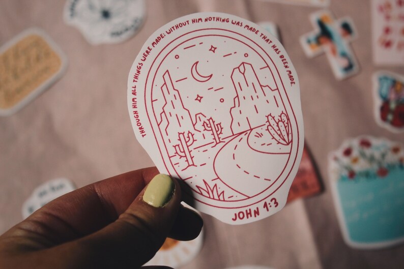 Colorful Aesthetic Christian Sticker Pack 17 Stickers - Etsy