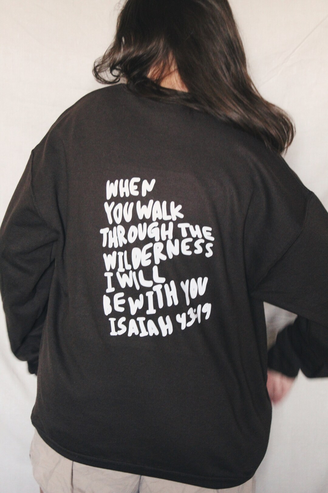 Isaiah 43:19 Brown Crewneck Sweatshirt Isaiah Collection - Etsy