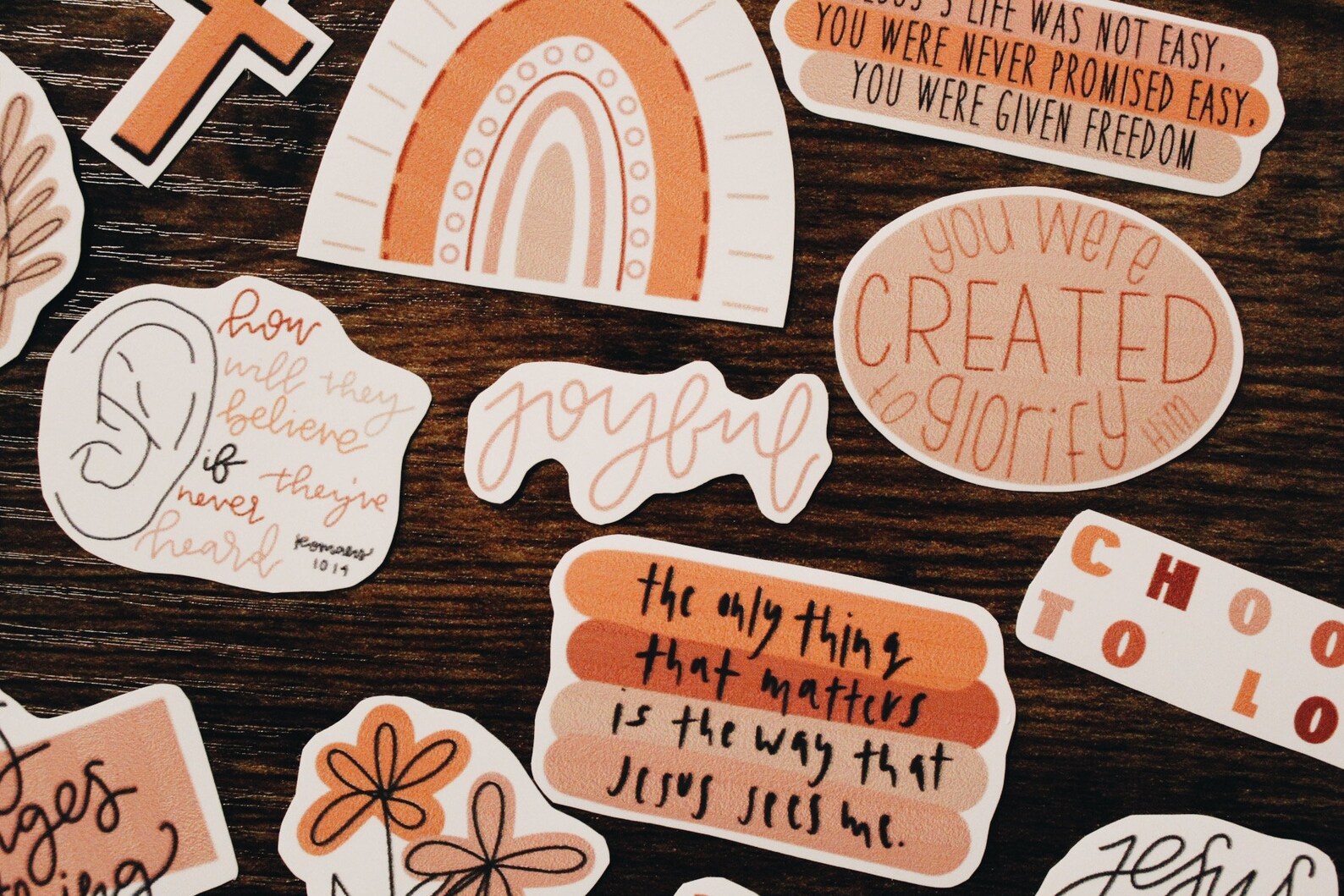Aesthetic Christian Sticker Pack 17 Stickers | Etsy