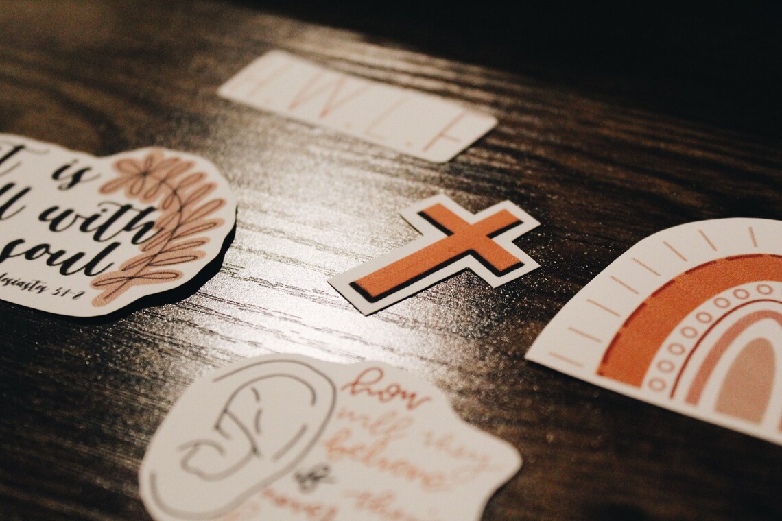 Aesthetic Christian Sticker Pack 17 Stickers - Etsy