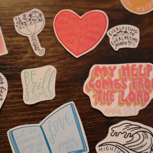 PSALMS Christian Sticker Pack | 17 Stickers | - Etsy