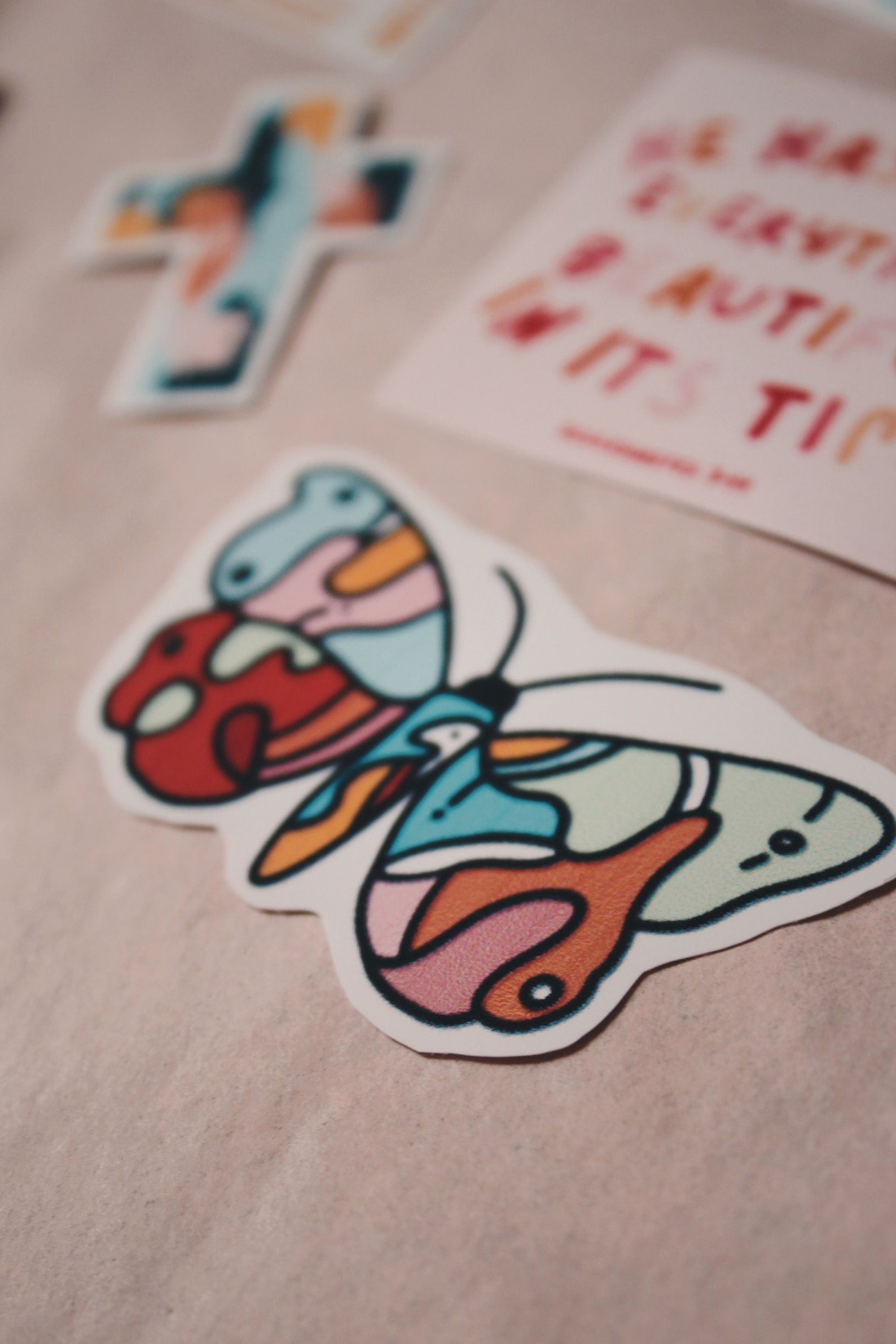 Colorful Aesthetic Christian Sticker Pack 17 Stickers - Etsy