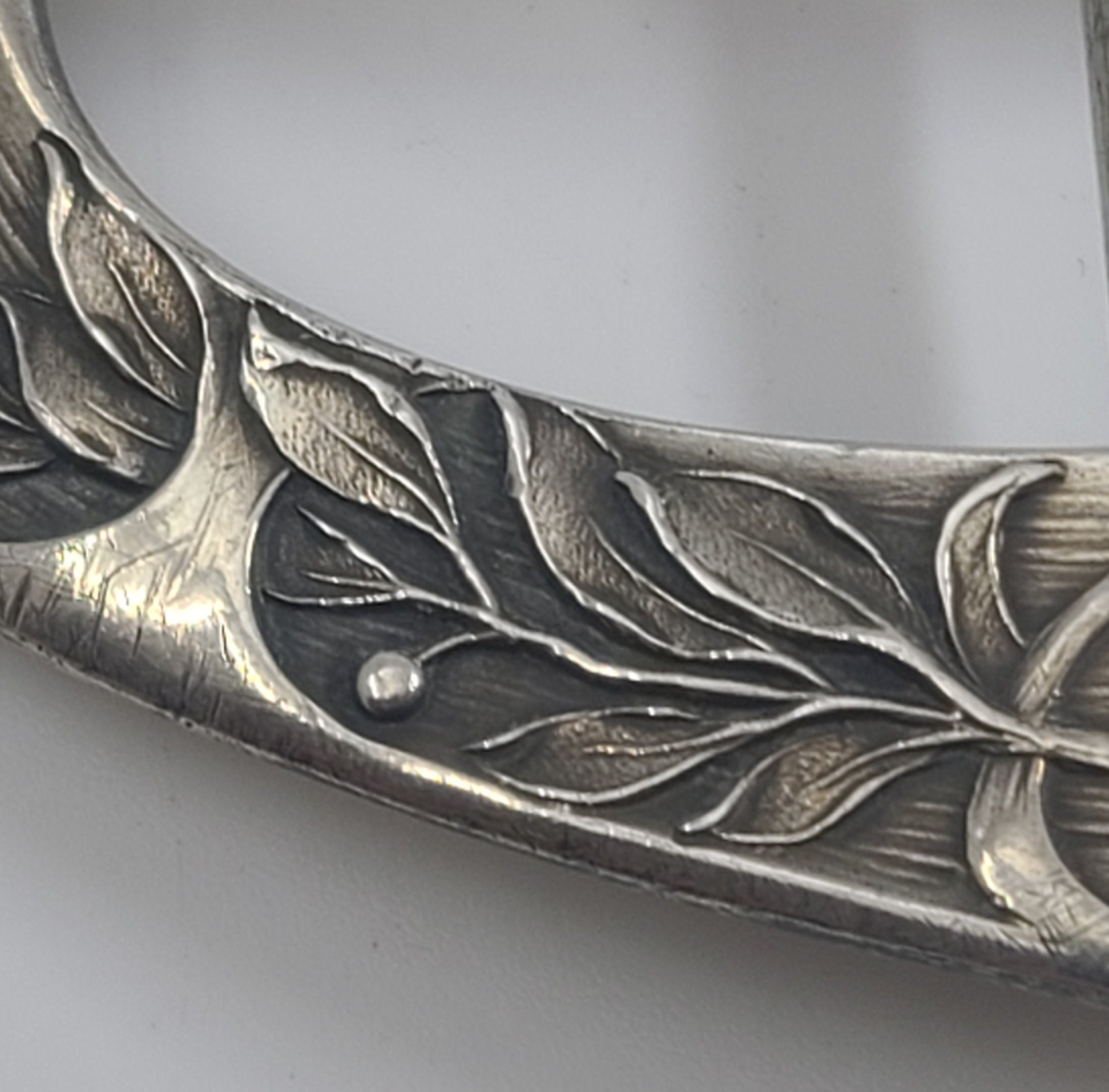 William Kerr Art Nouveau Sterling Mistletoe Design Buckle Brooch - Etsy