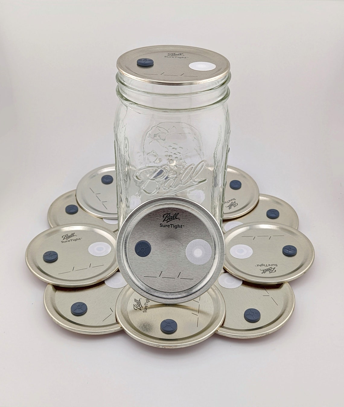 12 Wide Mouth Lids With Injection Port & 0.3μm Filter Patch - Etsy