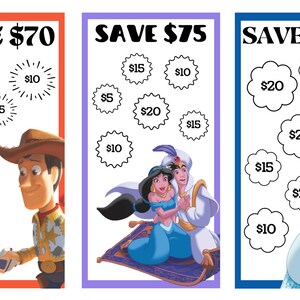 Set of 6 Character Savings Challenge Bundle *DIGITAL DOWNLOAD* - Etsy