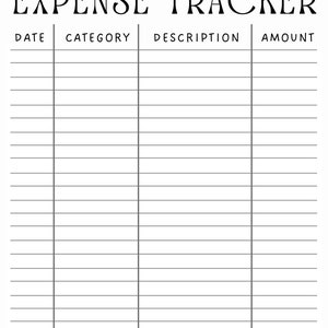 Expense Trackers *DIGITAL DOWNLOAD* - Etsy