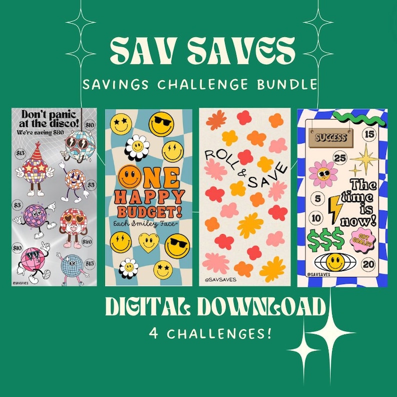 SAV SAVES EXCLUSIVE Challenges *past Launches Savings Challenge Bundle ...
