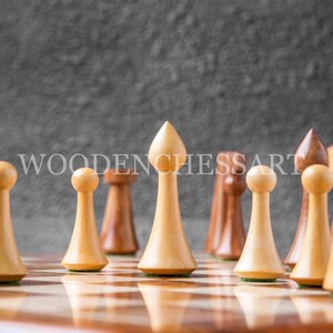 4 Herman Ohme Original 1950's Minimalist Chess Pieces & - Etsy