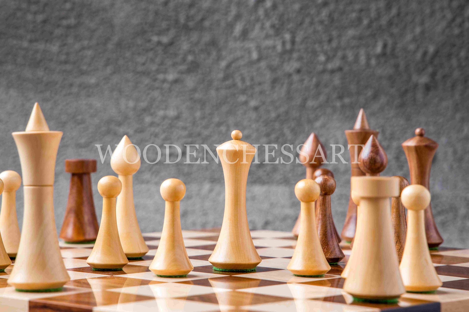 4 Herman Ohme Original 1950s Minimalist Combo Chess Set - Etsy