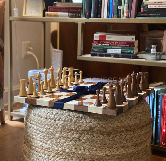 4 Herman Ohme Reproduced 1950s Minimalist Chess Pieces with - Etsy