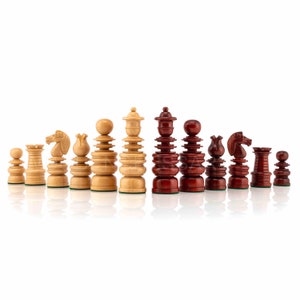 St. George Staunton Chess Pieces in Boxwood & Budrose Wood -1840’s ...