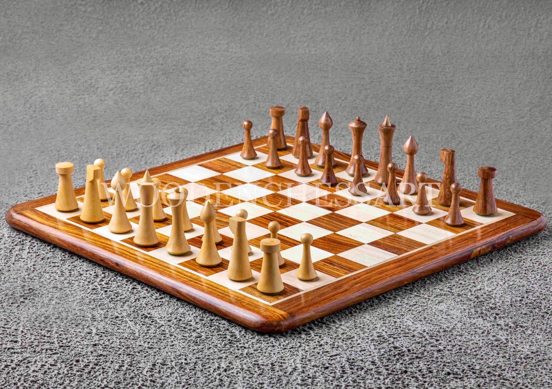 4 Herman Ohme Original 1950s Minimalist Combo Chess Set - Etsy