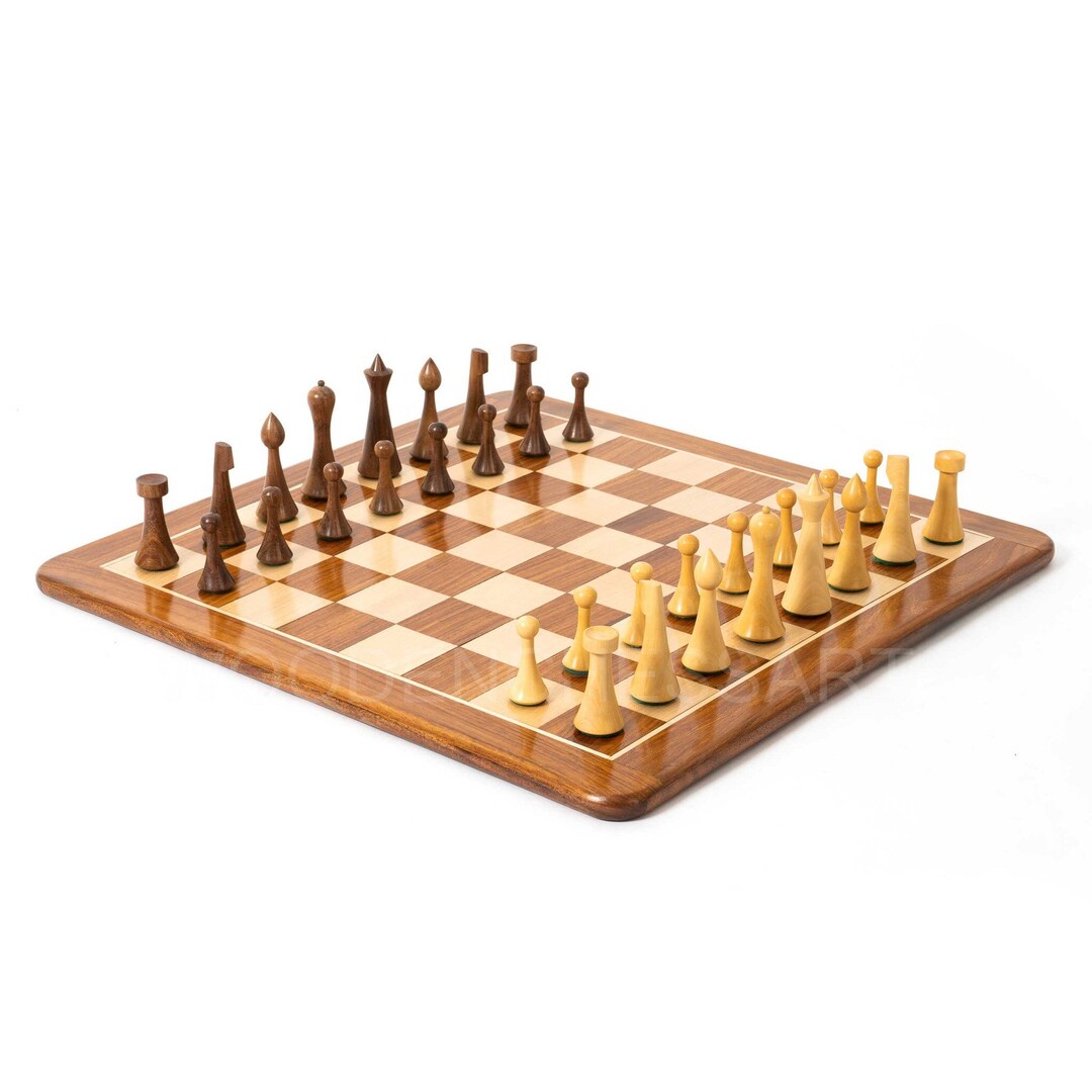 4 Herman Ohme Original 1950's Minimalist Chess Pieces & - Etsy