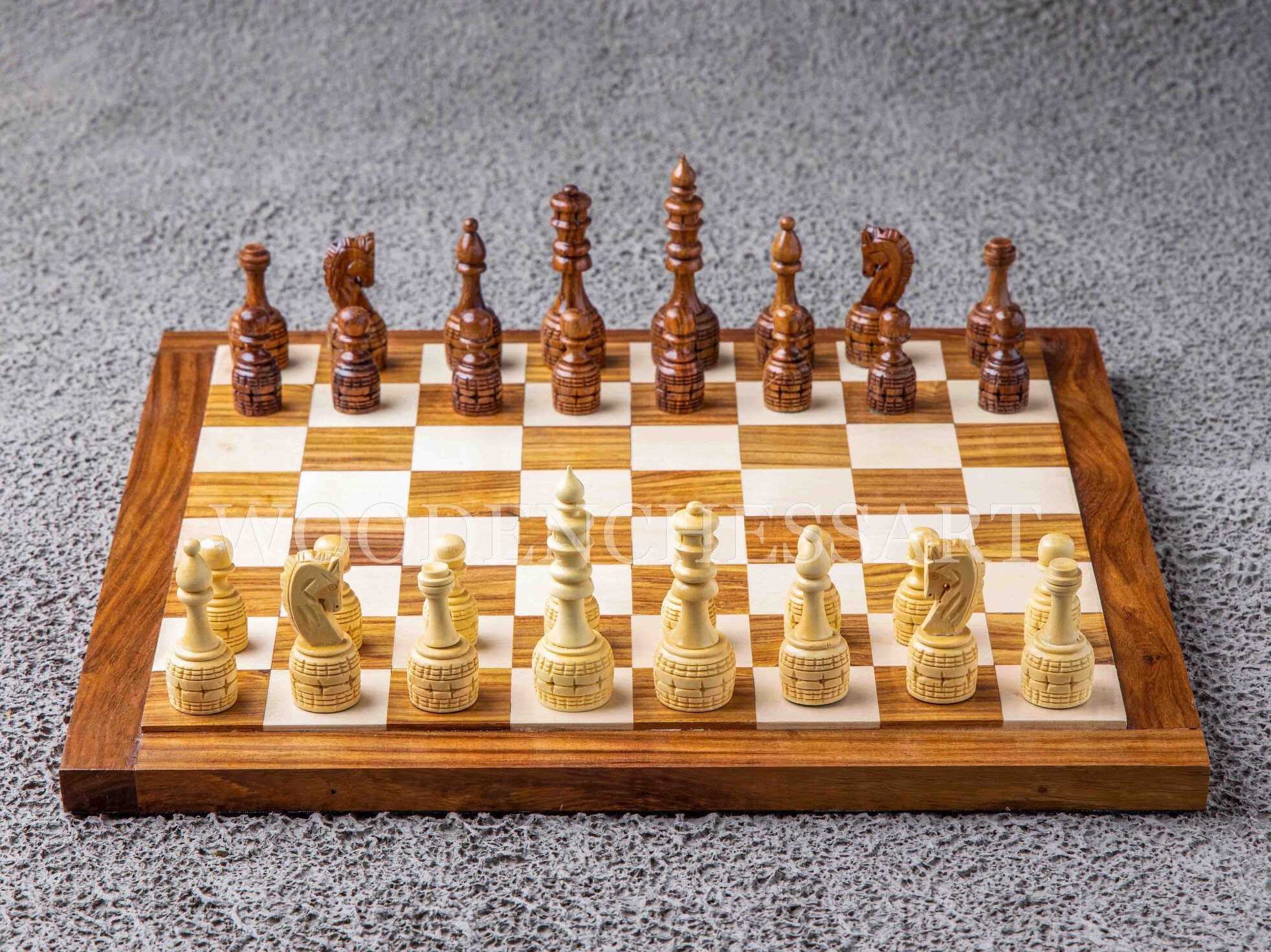 16 PREMIUM HANDCRAFTED ROSEWOOD Professional Chess Board Set - Etsy UK