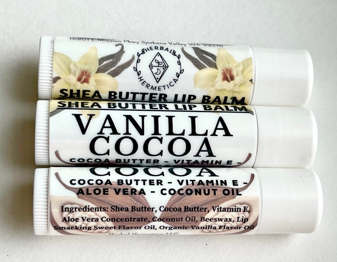 Vanilla Cocoa Shea Butter Chapstick Handmade Flavored Lip Balm - Etsy