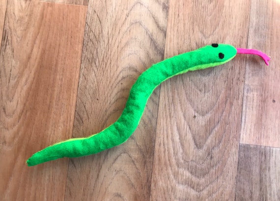 Catnip Snake Toy Green Felt Cat Toy | Etsy Catnip Snake Toy Green Felt Cat Toy | Etsy