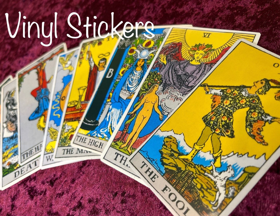 Tarot Card Laminated Sticker | Vinyl Sticker | Glossy - Etsy