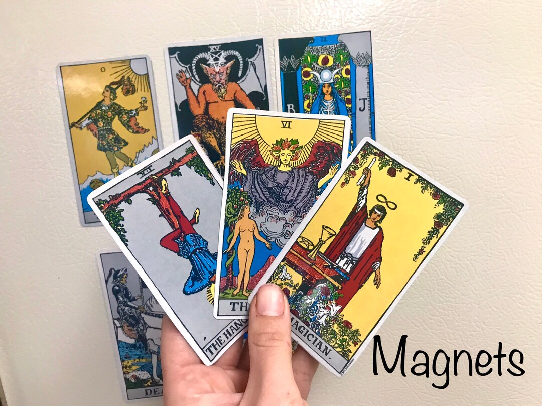 Tarot Card Magnets Major Arcana | Minor Arcana | Refrigerator Magnets ...