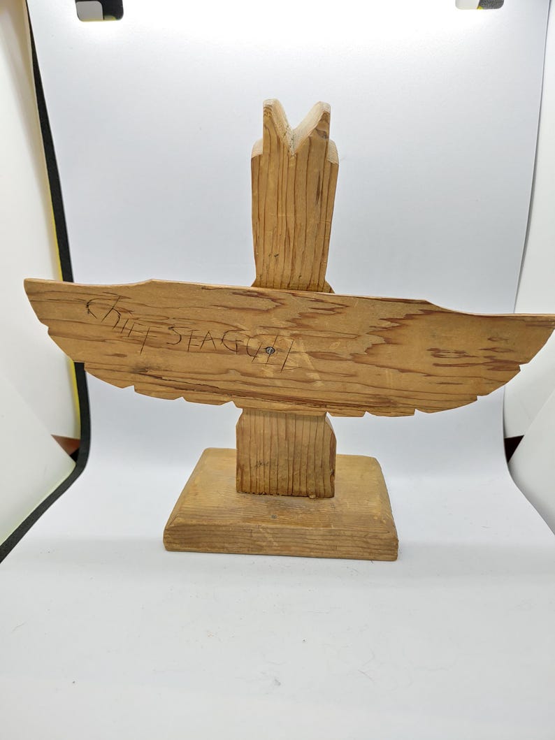 Thunderbird Totem - Squamish Nation - Native Art - Hand Carved - Red ...