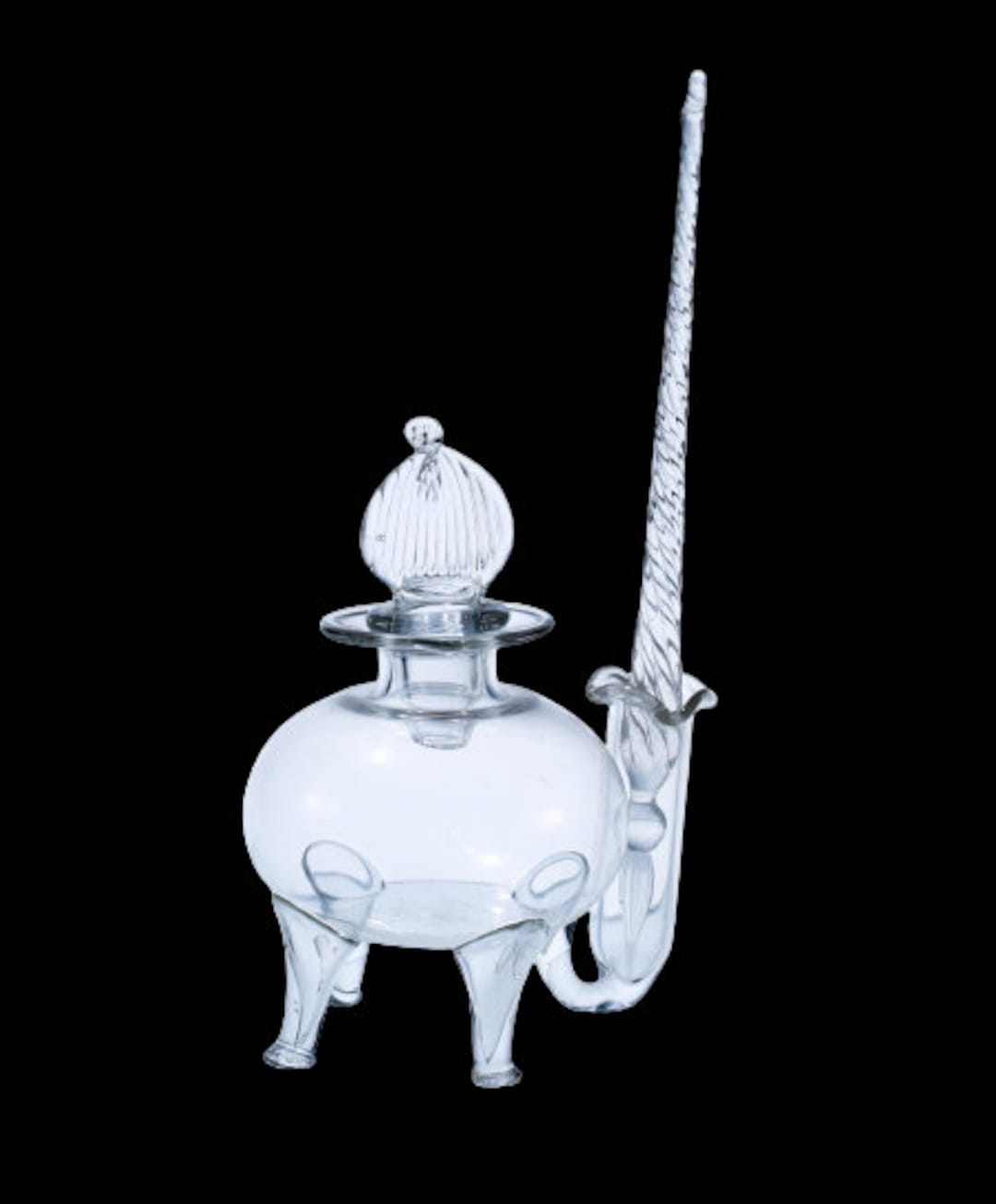 Handblown Glass Inkwell Modern Style Glass Pen Elegant Glass-inkwell ...