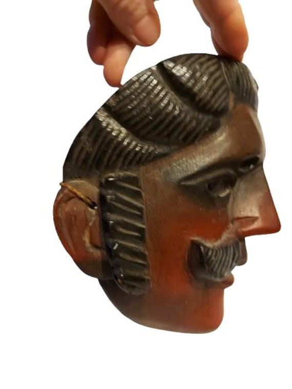 ANTIQUE Guatemalan Native ceremonial dance mask, circ… - Gem