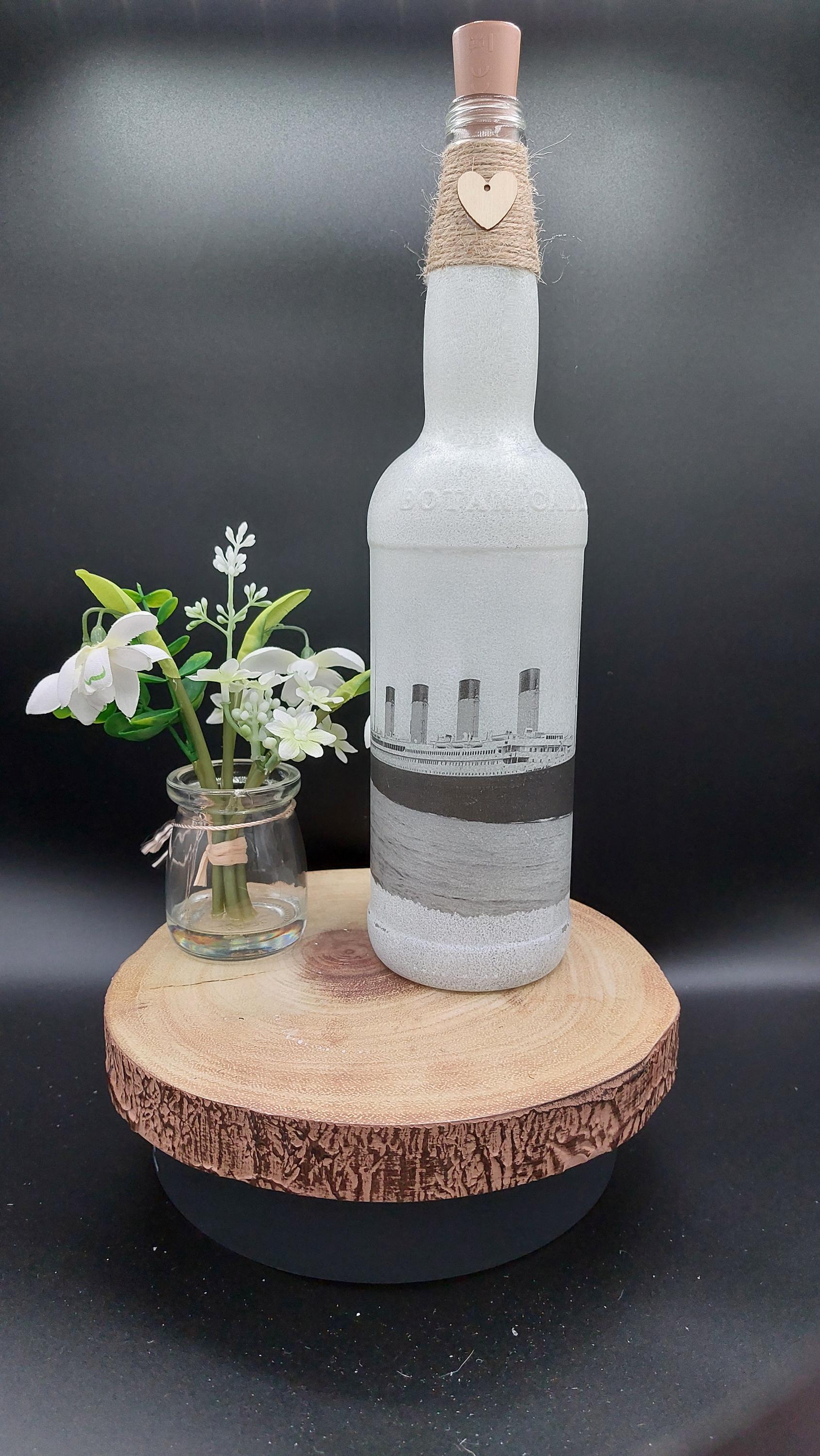 Handcrafted Titanic Light up Bottle – Illuminated Nautical Decor ...