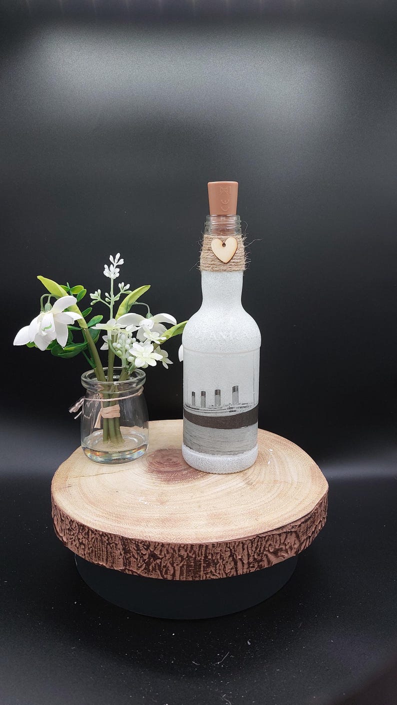 Handcrafted Titanic Light up Bottle – Illuminated Nautical Decor ...