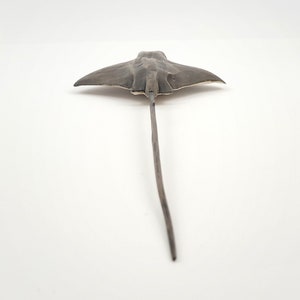 Stingray Bat Ray Sculpture, Fish Statue, Underwater Bird, Handmade Wood ...