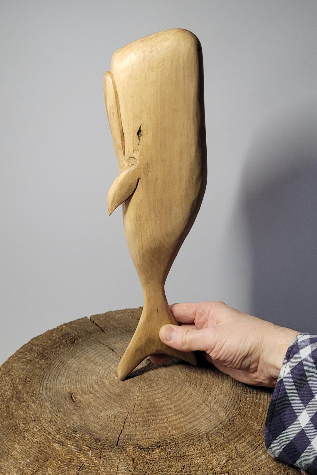 Wooden Moby Dick or the Whale Carving Moby Dick From the Novel, Hand ...