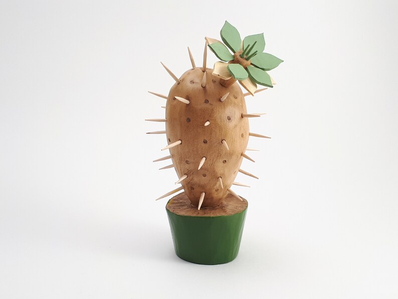 A Flower Made of Wood, A Cactus to Decorate the House, A Detail for a ...