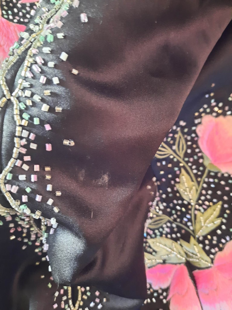 Y2K Tiffany Floral Pink and Black Prom Dress Pageant Dress - Etsy