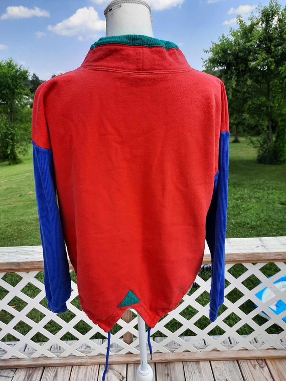 1990s Colorblock red, blue, and green Betty Boop pull… - Gem