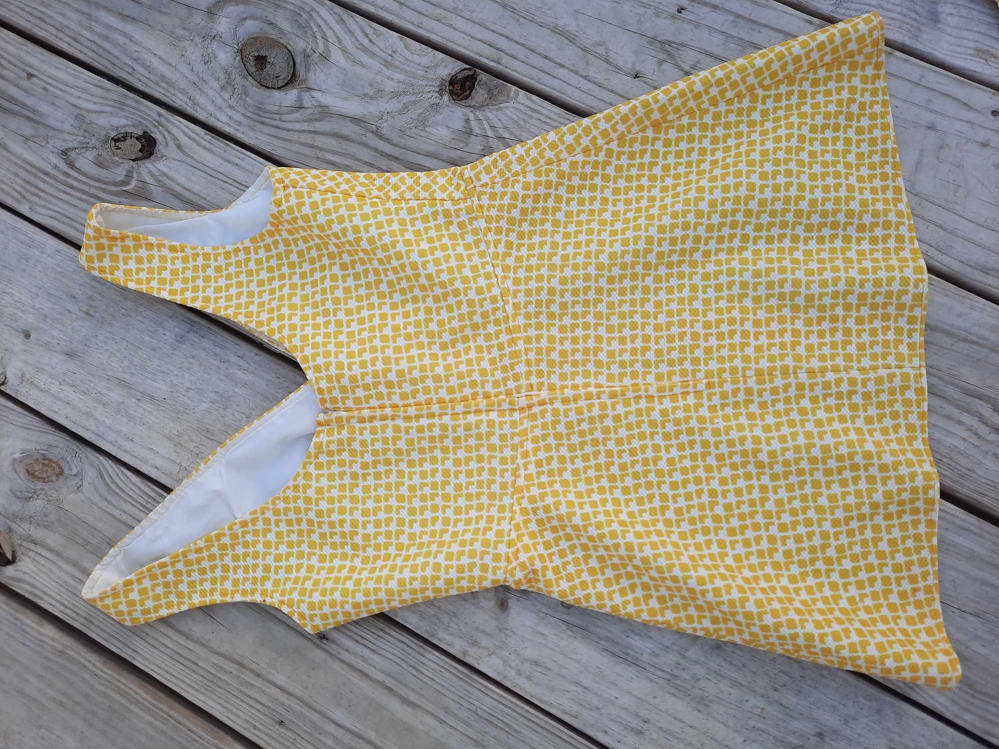 1970s Homemade Yellow and White Bathing Set Bikini - Etsy