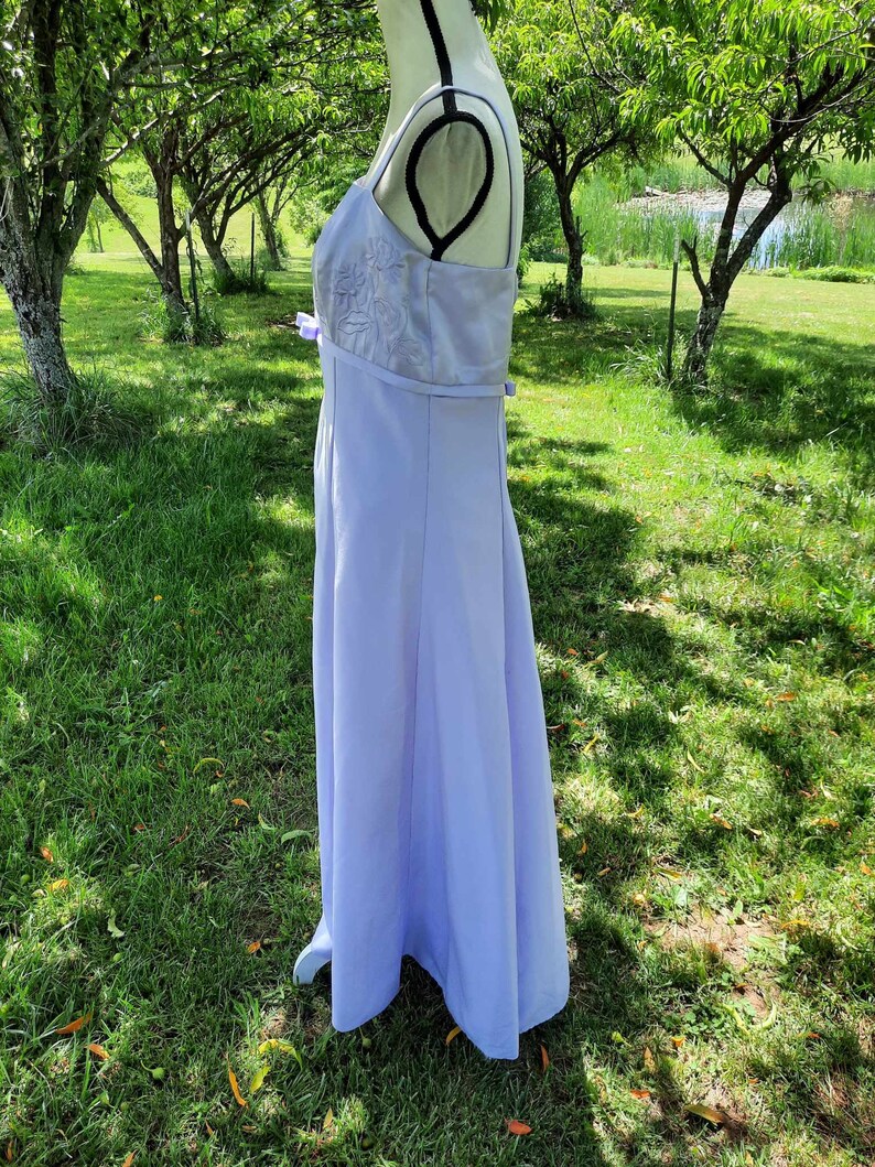 Pastel Purple Lilac Floral Prom Dress, Pageant, Homecoming, Costume ...